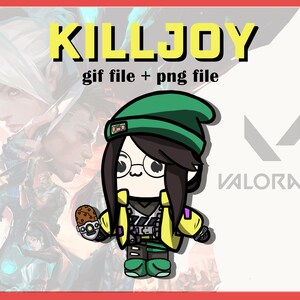 Chibi Animation - Valorant - Killjoy (gif and Png) - Etsy