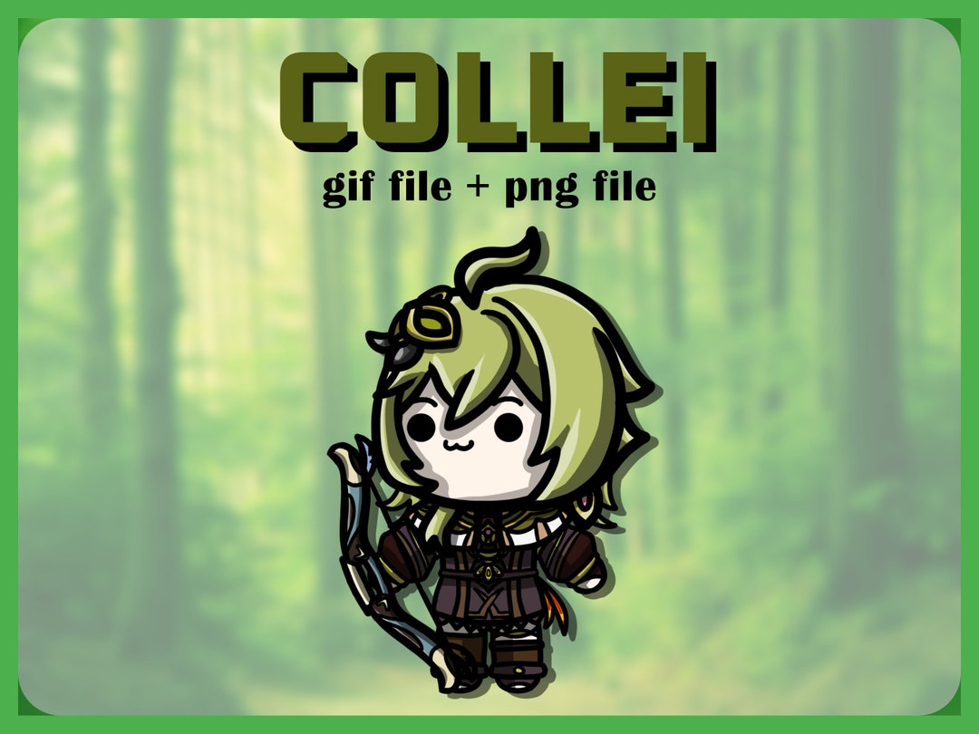 Chibi Animation - Genshin Impact - Collei (gif and Png) - Etsy