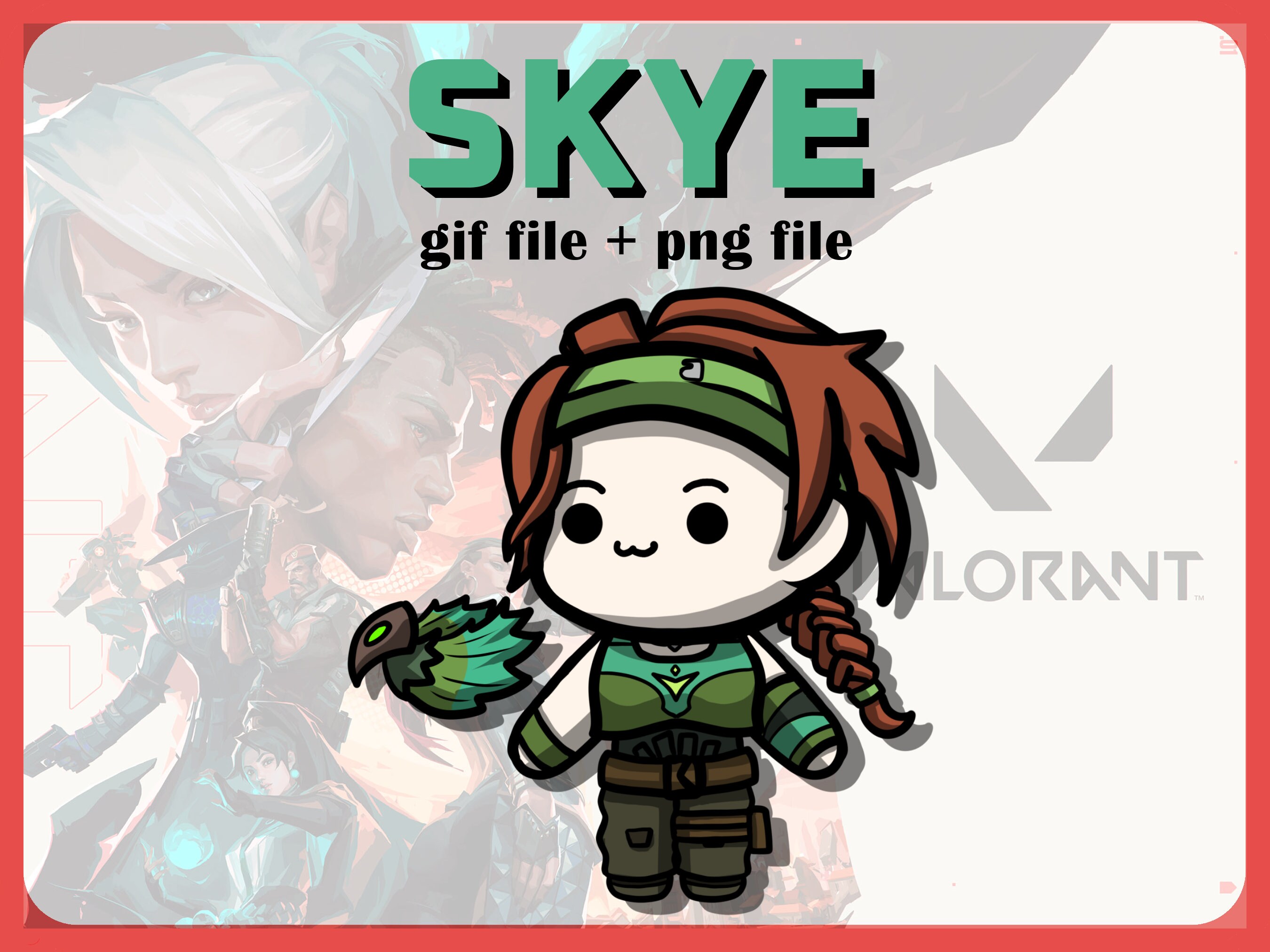 Chibi Animation - Valorant - Skye (gif and Png) - Etsy