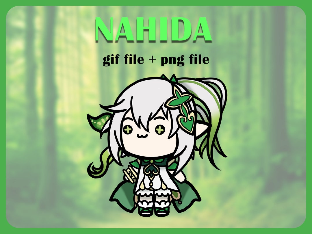 Chibi Animation Genshin Impact Nahida gif and Png - Etsy