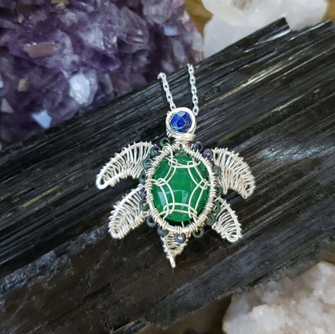 Tiny Tim Turtle in Agate Mapstone and Sterling Silver - Etsy