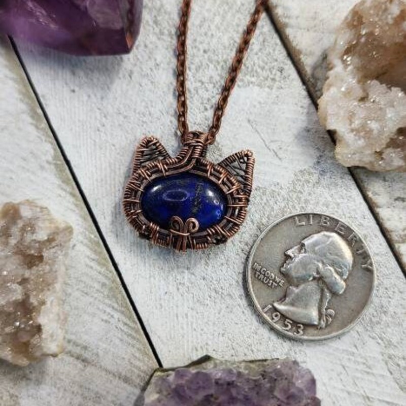 Onyx Cat Pendant - Etsy