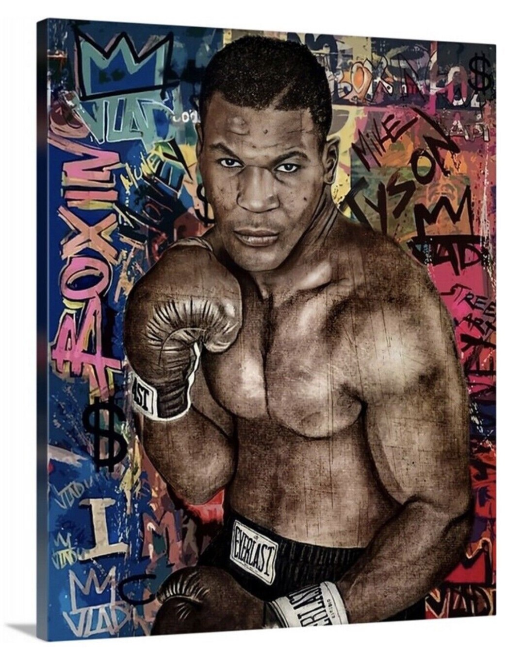 Mike Tyson Canvas 16x20 Print Picture Wall Fine Art Boxing Gym Ring ...