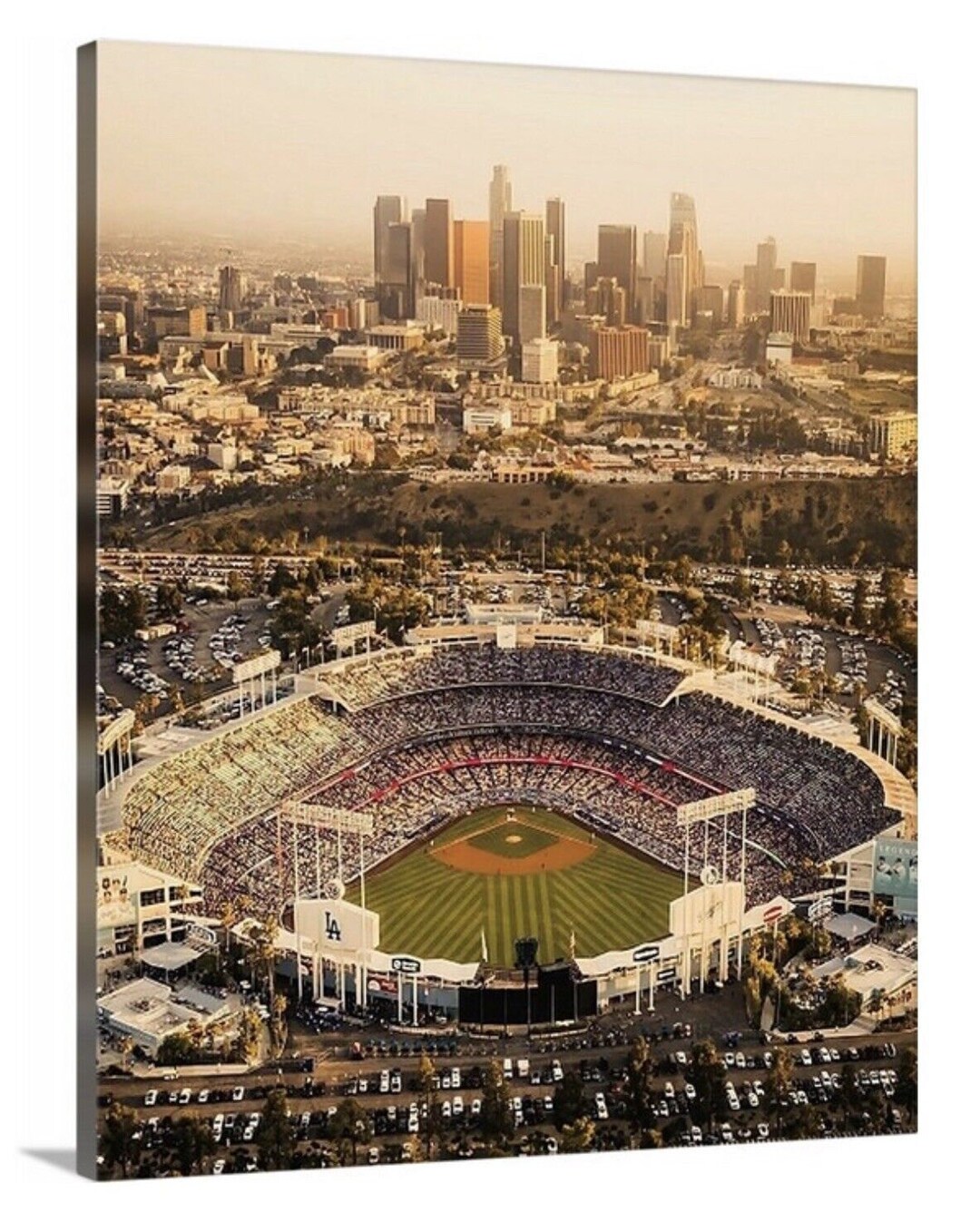 LA Dodgers Stadium Canvas 16x20 Los Angeles 2020 World Series Champions ...