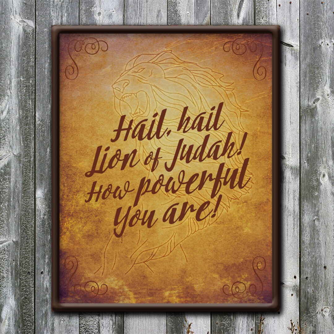 Hail Hail Lion of Judah - Victory Chant - Worship Song – Lion Art ...