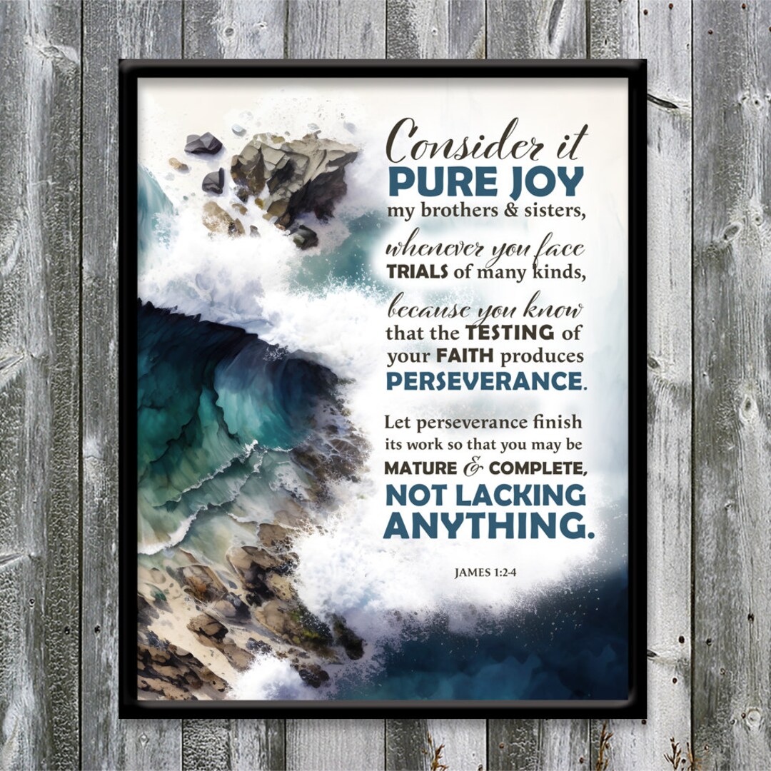 James 1:2 - Consider It Pure Joy - Trials - Nautical - Encouragement ...