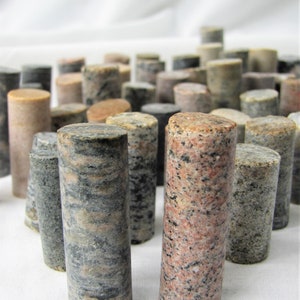 Rock Cores, River Rock Stone Cylinders, Over 1/2" Diameter - Etsy
