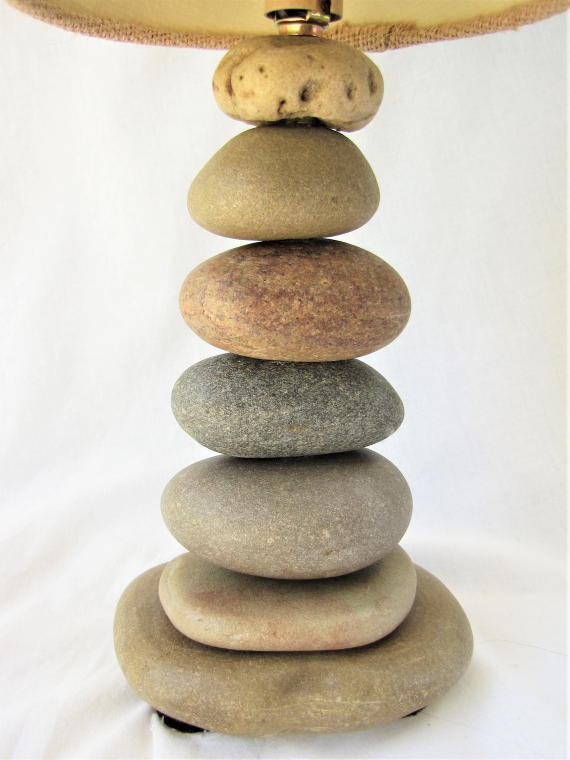 Small Rock Lamp 12 Tall With Lamp Shade - Etsy