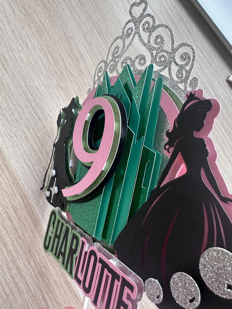 FREE DELIVERY Wicked Inspired Cake Topper: Personalized Birthday ...