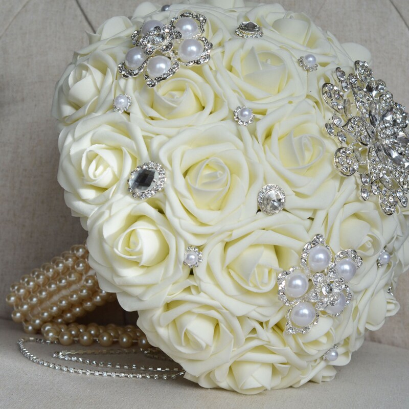 Bridal Pearl Brooch - Etsy