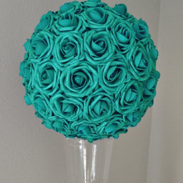 Teal Rose - Etsy
