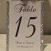 5x7 RHINESTONE FRAME With Table Number. PERSONALIZED With Bride and ...