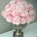 PINK Rose Arrangement. Half Flower Ball Pomander. Real Touch Silk Rose ...