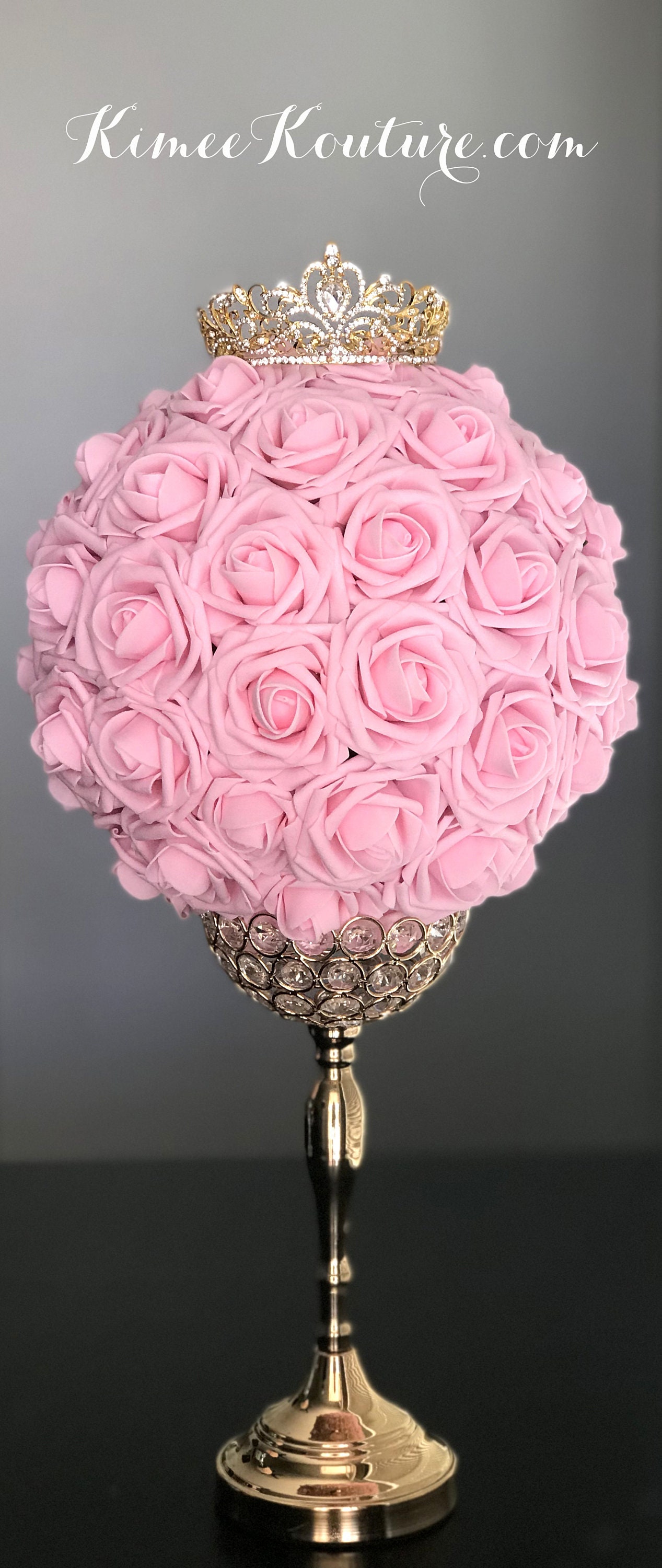 GOLD CROWN Centerpiece. Princess Wedding Centerpiece. TIARA | Etsy