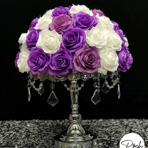 LAVENDER, LILAC, and IVORY Floral Arrangement Floating Pomander ...