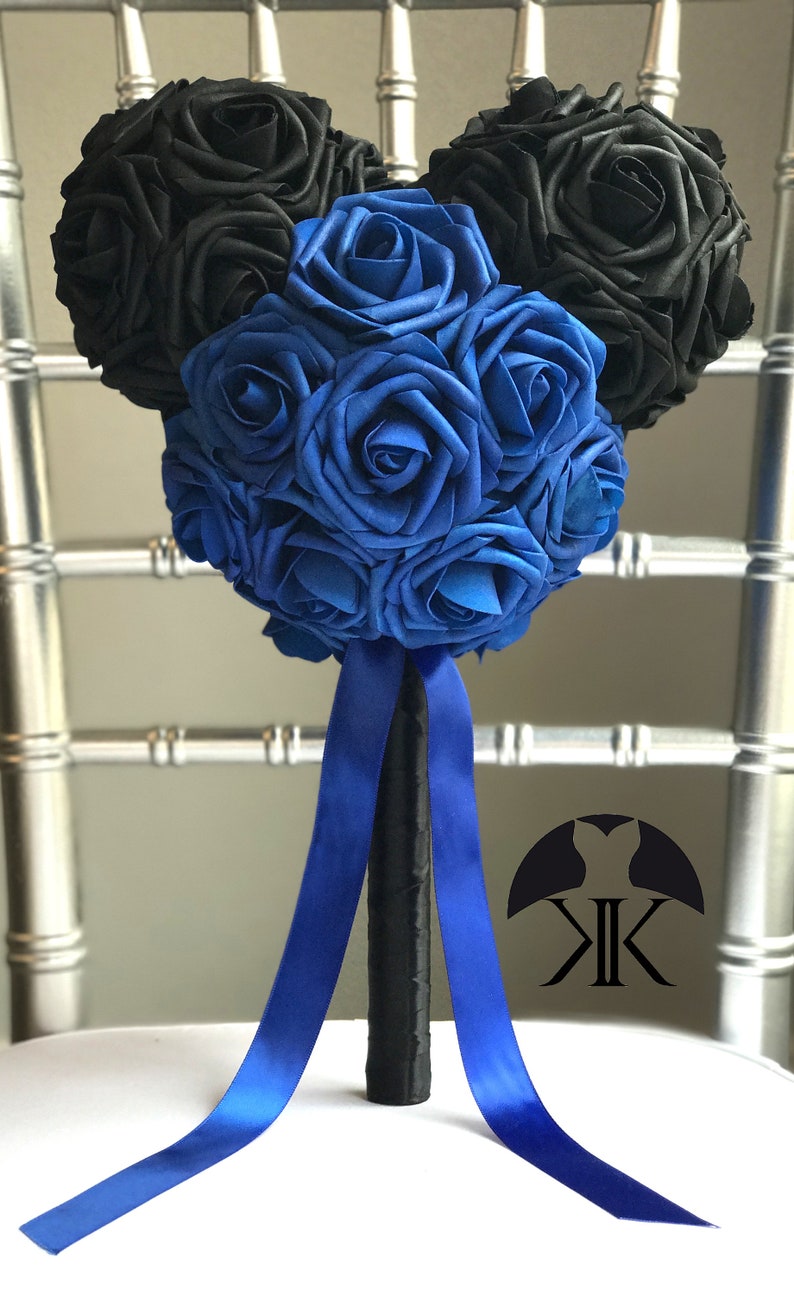 MICKEY Bouquet with Draping Ribbons. Mickey Bridal Bouquet. | Etsy