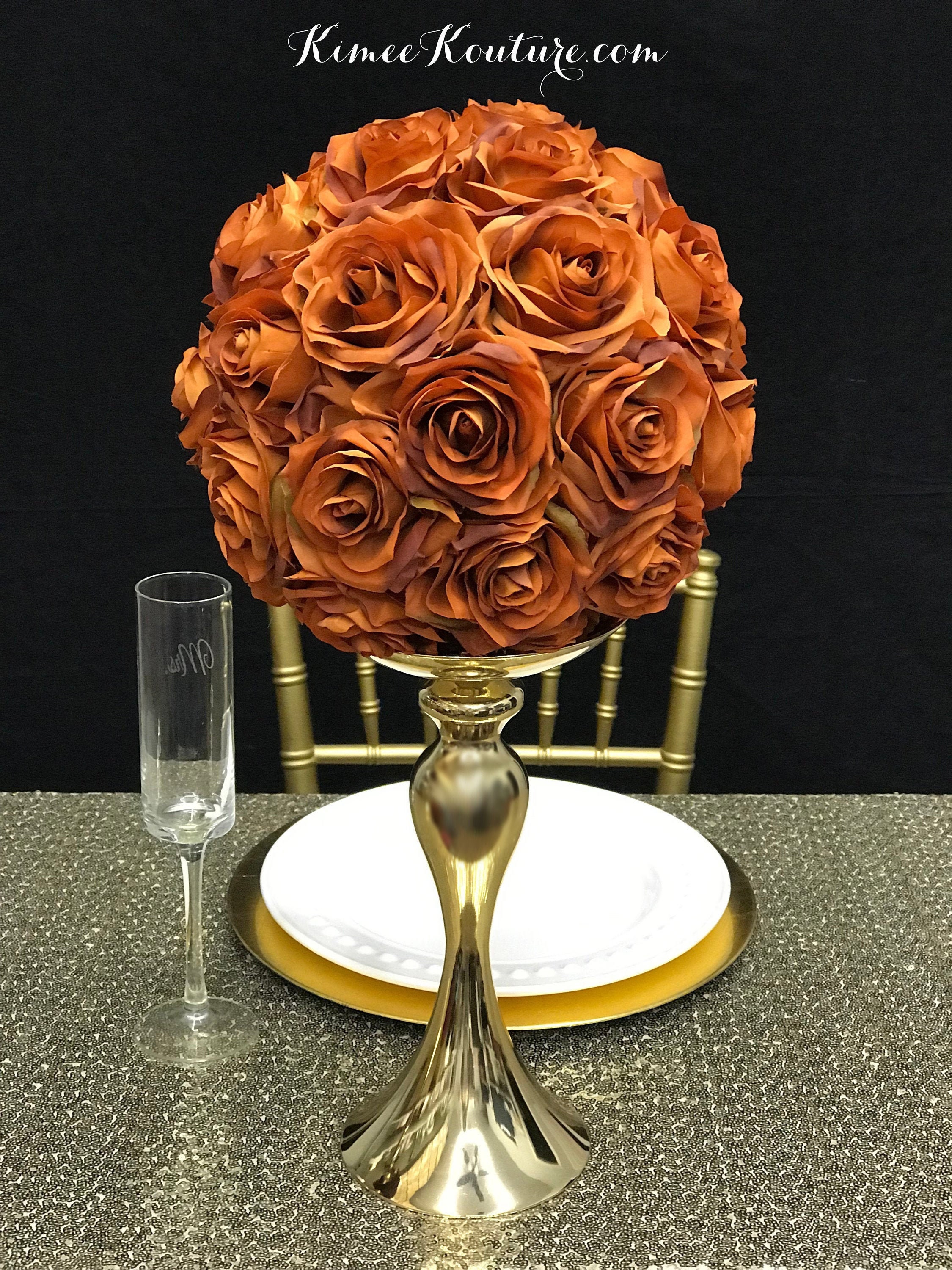 Orange Rose Centerpieces