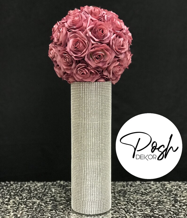 DUSTY MAUVE Rose Ball. Dusty Mauve Centerpiece. Dasty Mauve - Etsy