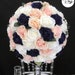 PINK BLUSH Ivory and NAVY Blue Wedding Centerpiece With - Etsy