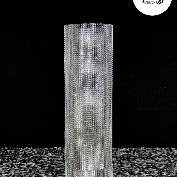 Rhinestone Vase - Etsy