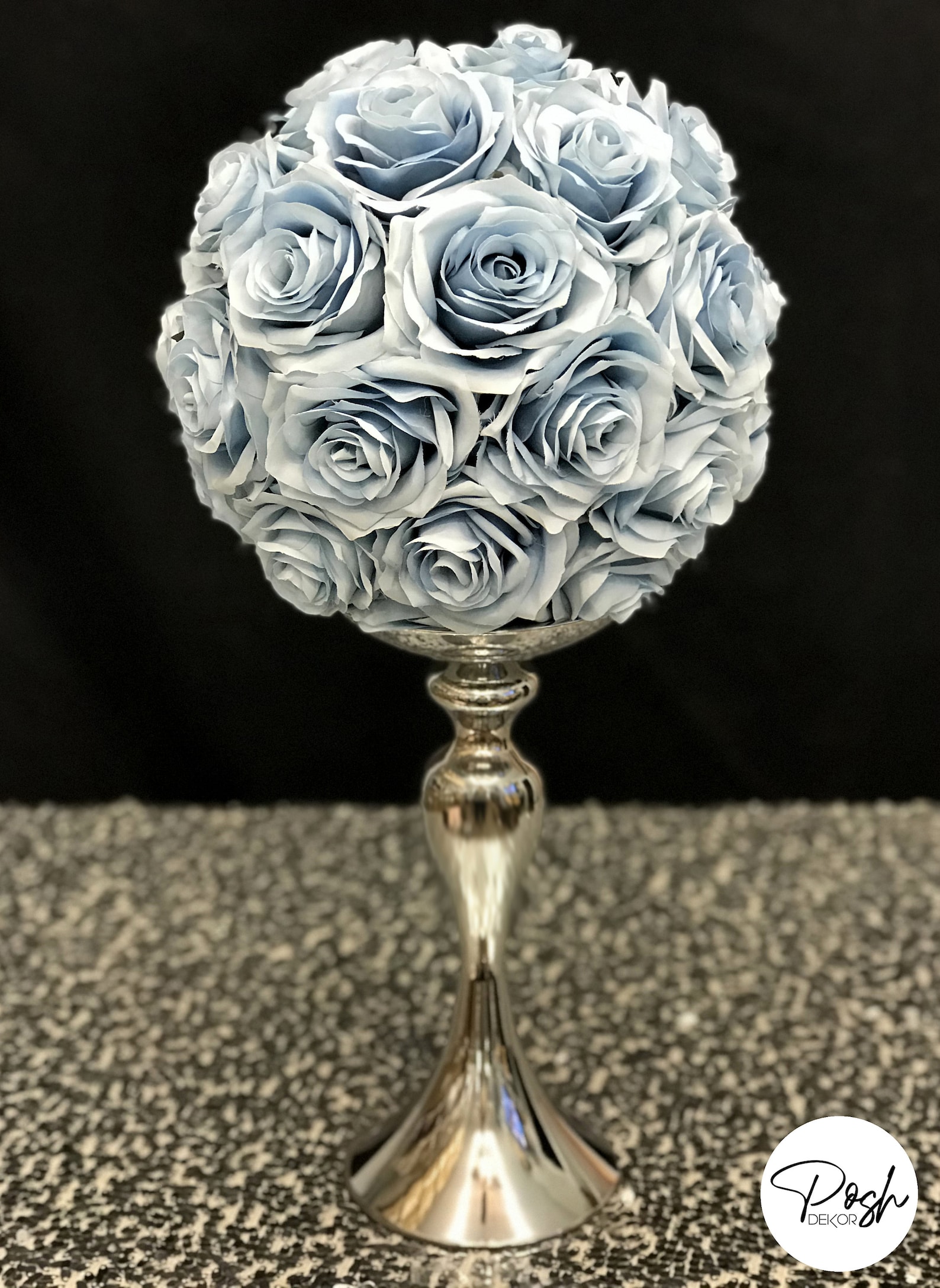 DUSTY BLUE Rose Ball. Dusty Blue Centerpiece. Dusty Blue - Etsy