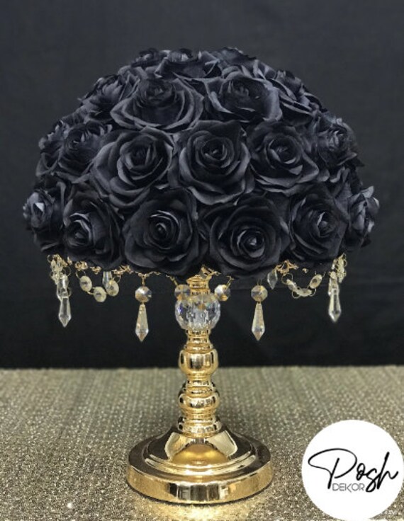 Black Magic Roses Centerpieces