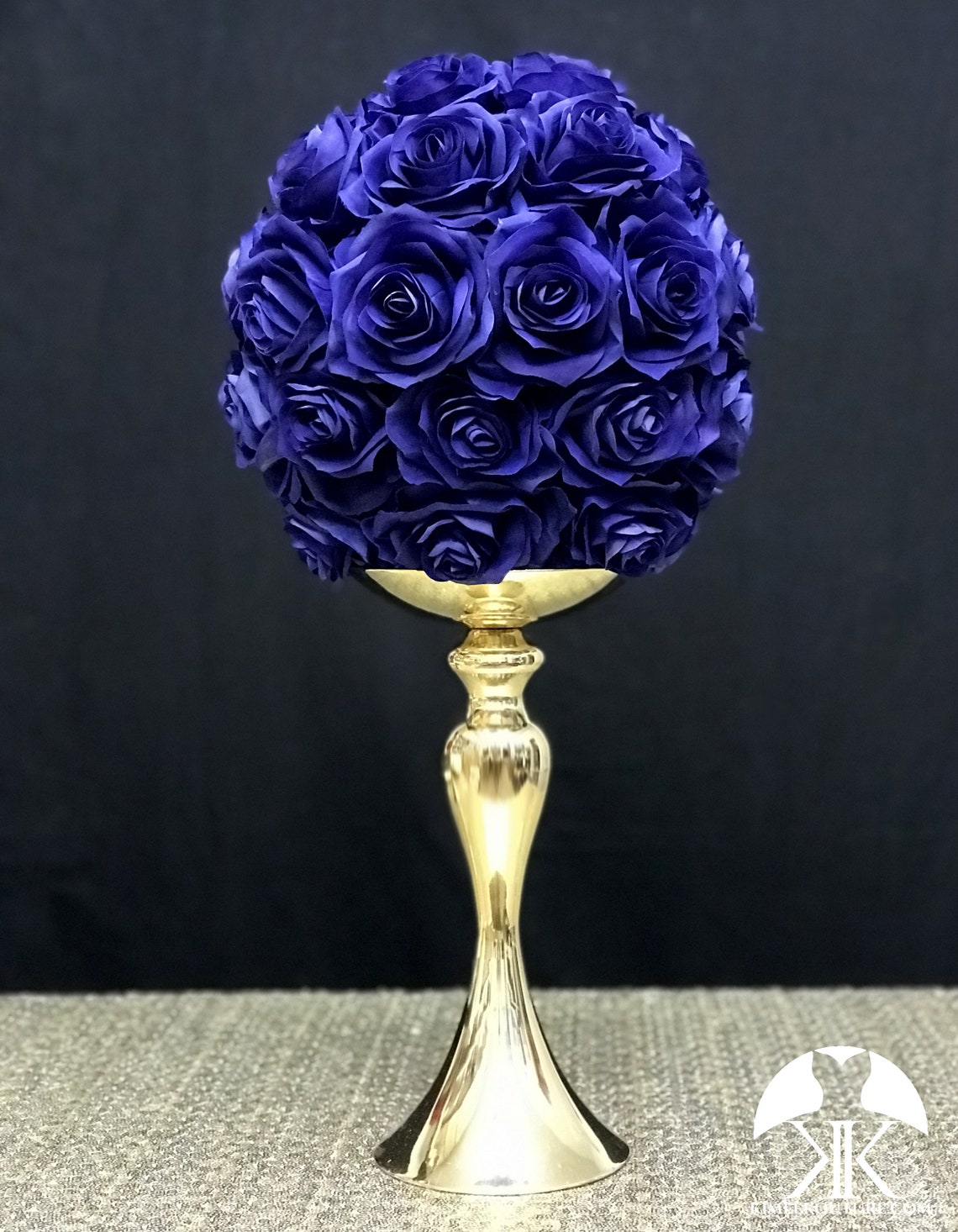 ROYAL BLUE Rose Ball. Royal Blue Flower Ball. Royal Blue | Etsy