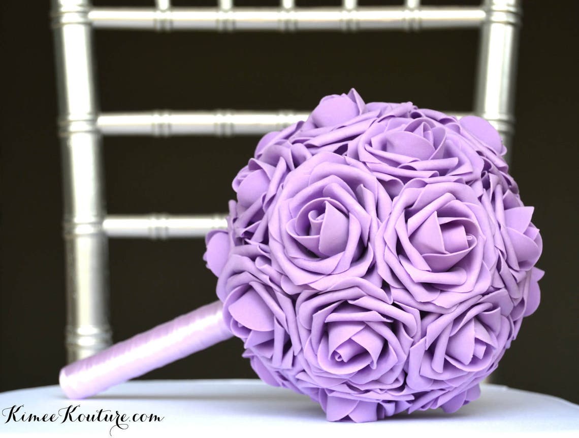 LAVENDER POMANDER BRIDESMAID Bouquet With Bling Pearl - Etsy