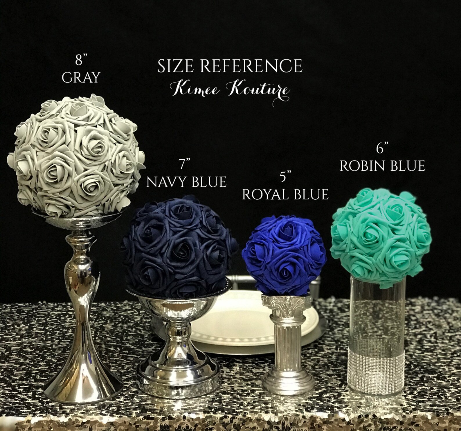 AQUA WEDDING CENTERPIECE. Aqua Flower Ball. Aqua Centerpiece. | Etsy