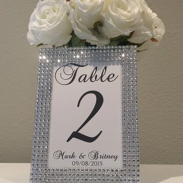 Glitter Table Number - Etsy
