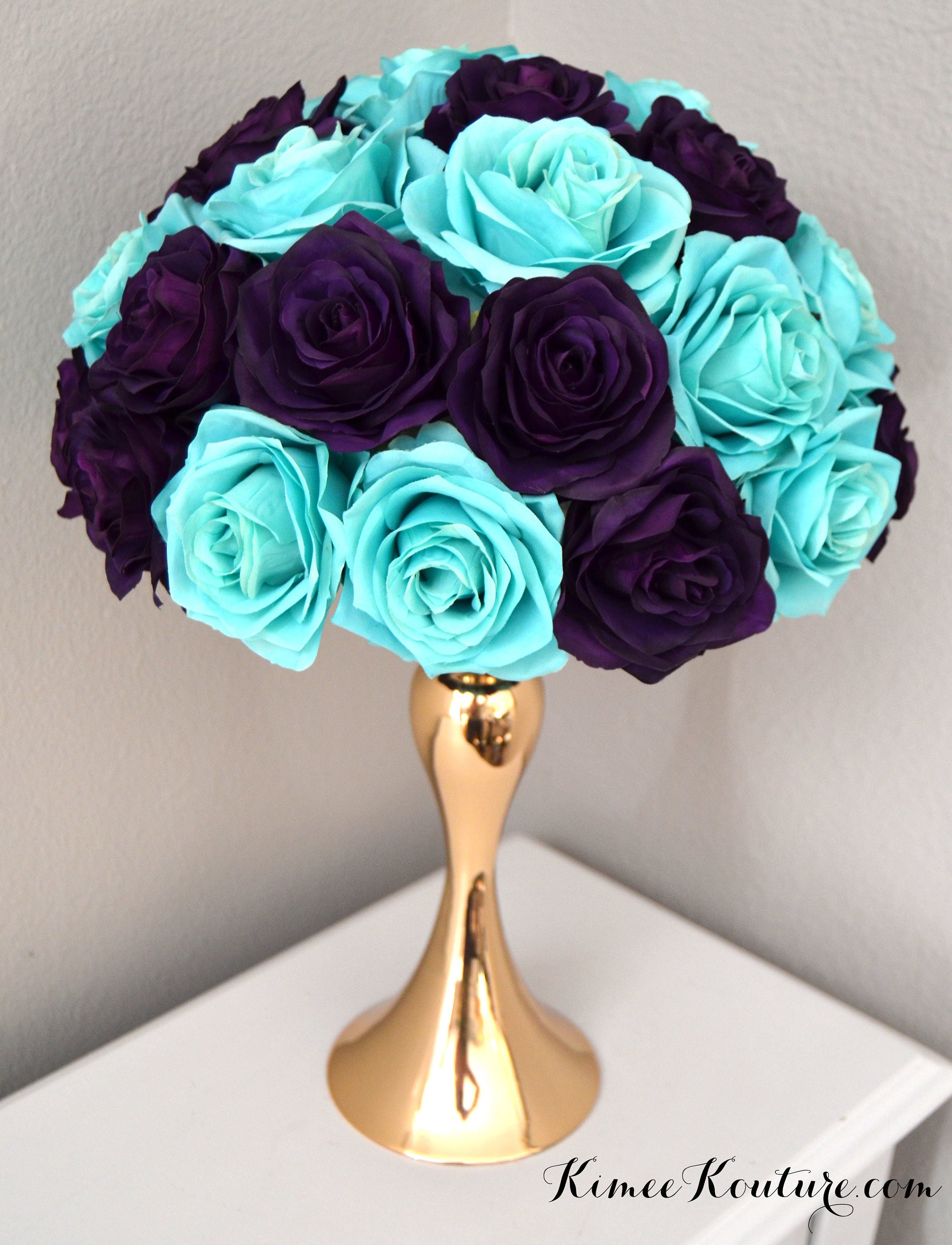 Silk Turquoise Centerpieces