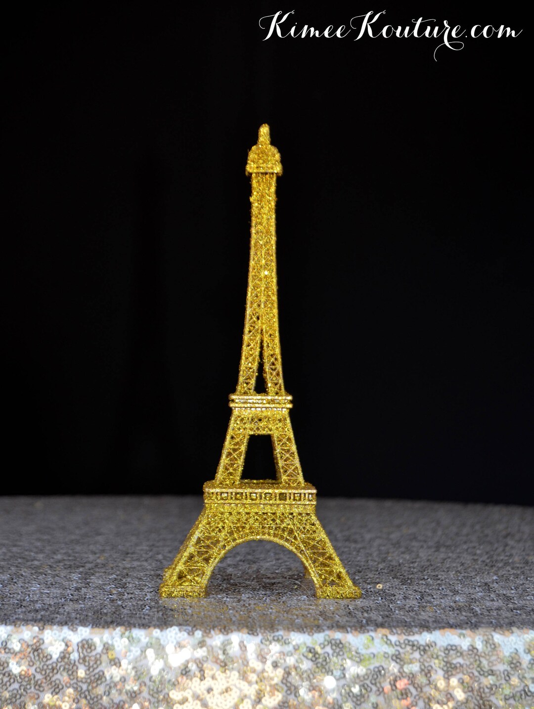 Gold GLITTER EIFFEL TOWER. Parisians Theme Decor. Paris Wedding Decor ...