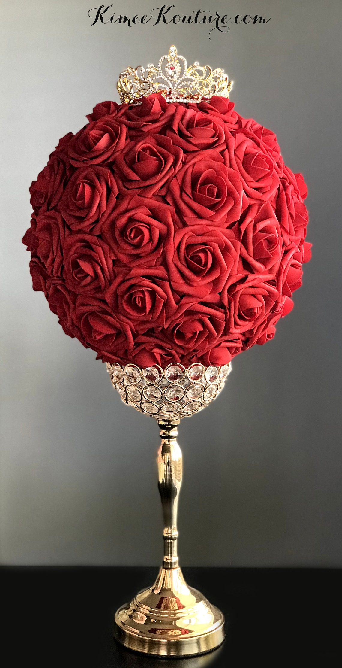 GOLD CROWN Centerpiece. Princess Wedding Centerpiece. TIARA - Etsy