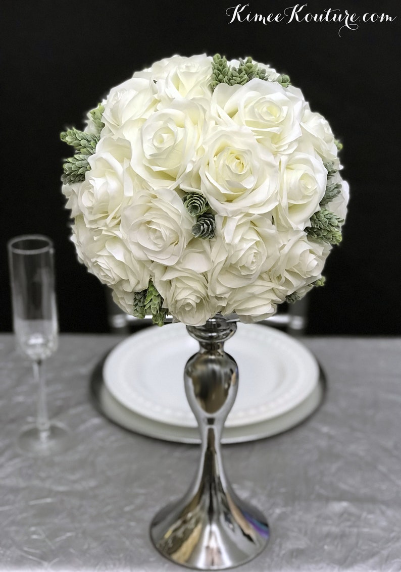 RUSTIC Flower Ball. Rustic Centerpiece. Succulent Pomander. - Etsy