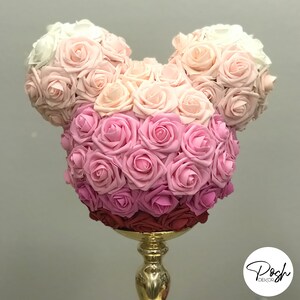 PINK OMBRE MICKEY. Mickey Bouquet. Mickey Bridal Shower Centerpiece ...
