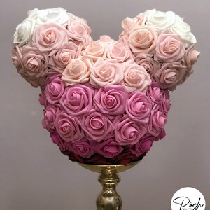PINK OMBRE MICKEY. Mickey Bouquet. Mickey Bridal Shower Centerpiece ...
