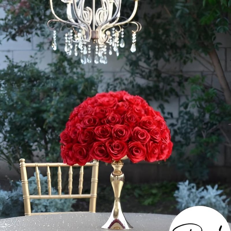 Red Silk Roses - Etsy