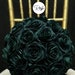 HUNTER GREEN Rose Ball. Hunter Green Centerpiece. Hunter Green Bouquet ...