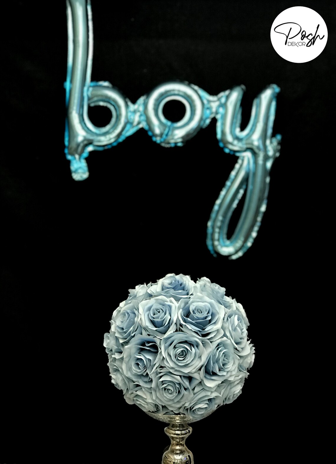 DUSTY BLUE Rose Ball. Dusty Blue Centerpiece. Dusty Blue - Etsy