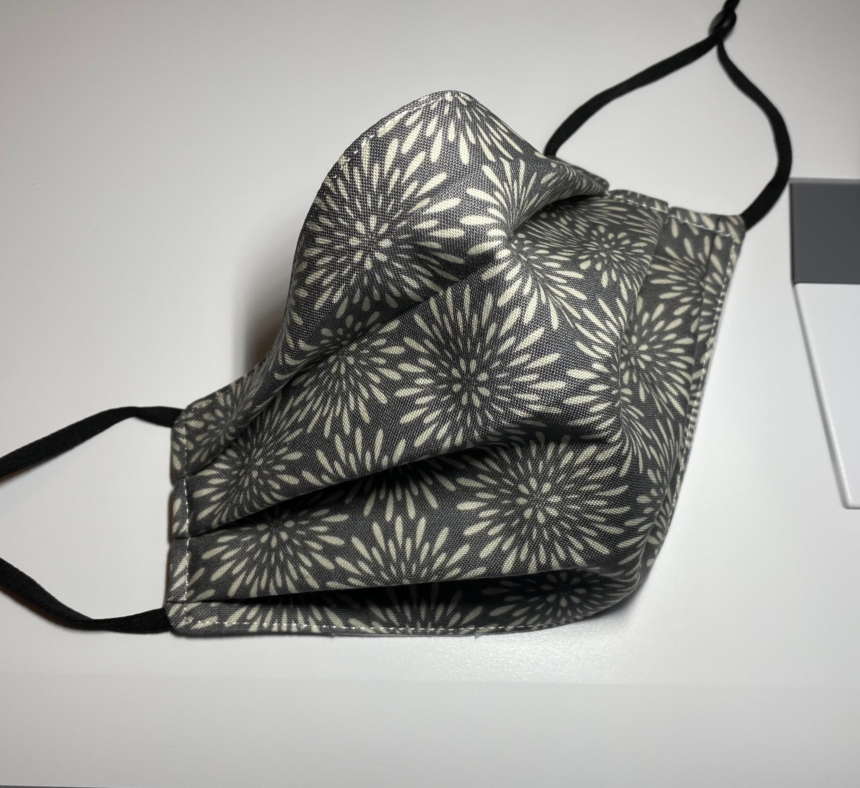 Gray starbursts Custom fashion-forward face mask | Etsy