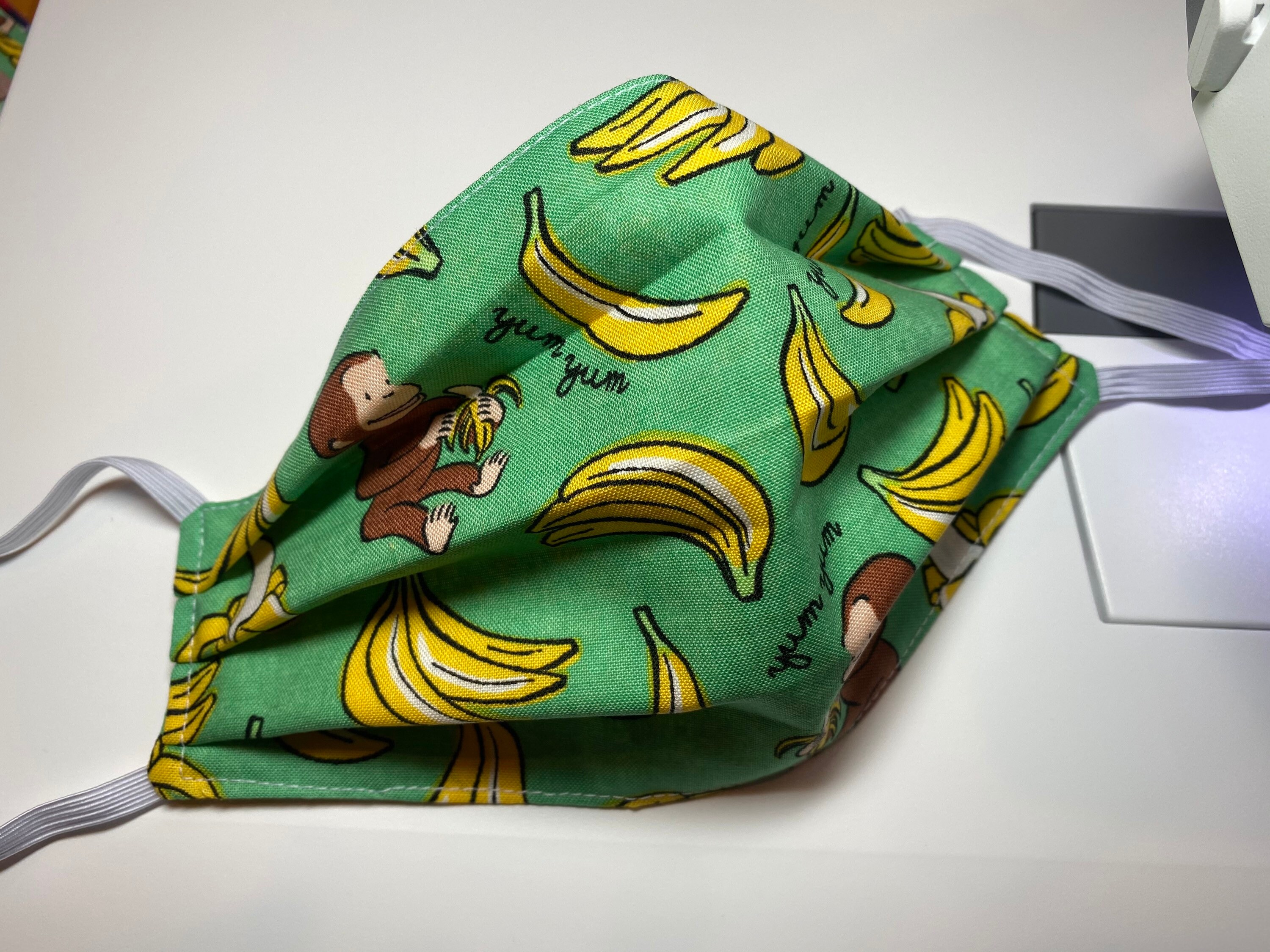 Curious George With Bananas Custom Fashion-forward Face Mask - Etsy