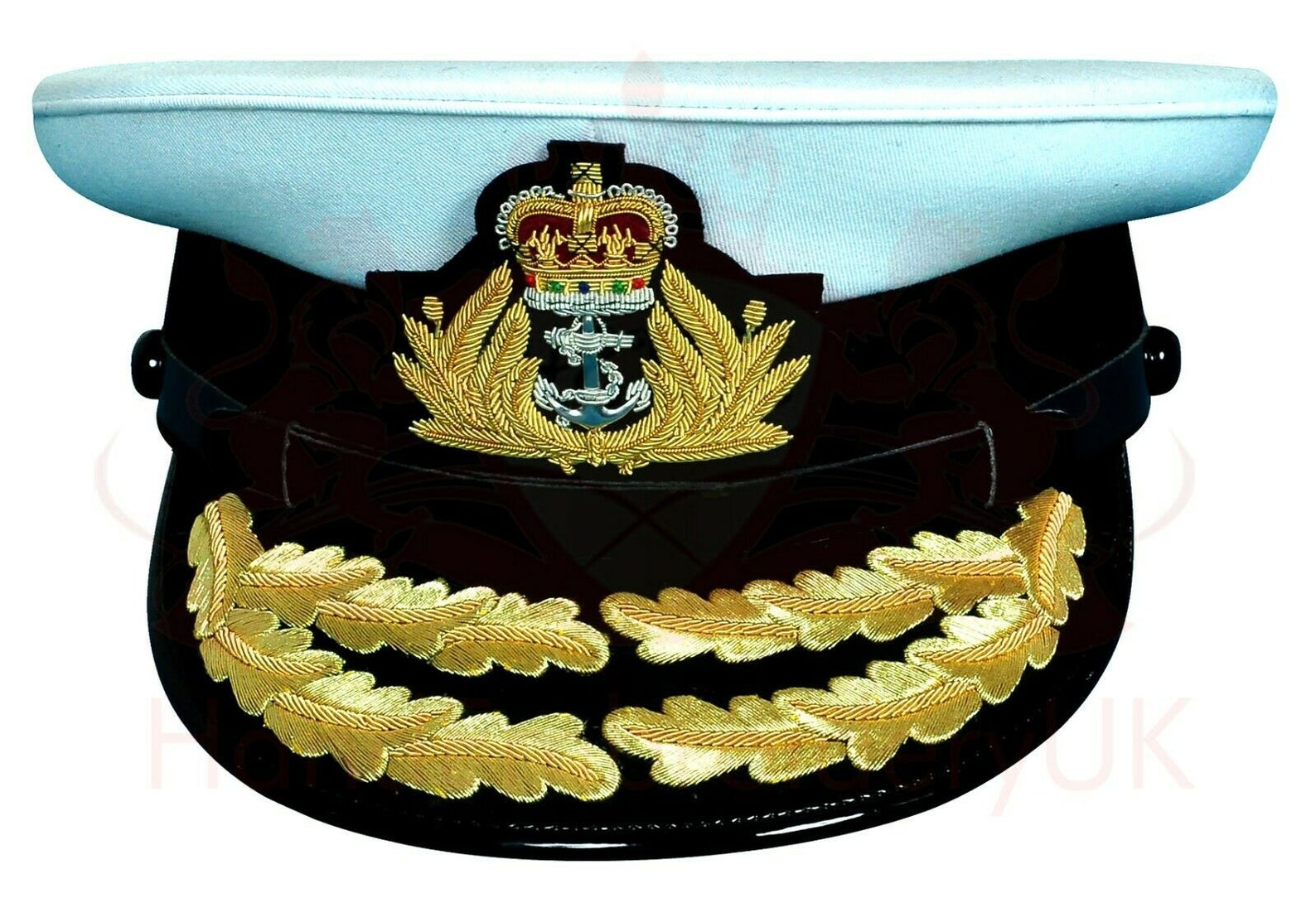 Royal Navy Admirals Cap, Naval Peak Cap, R N Commanders Flag Cap ...