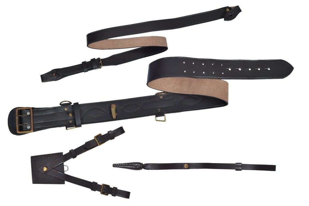 Sam Browne Belt, Sword Frog, Sword Knot, Brown Shoulder Strap Brown ...