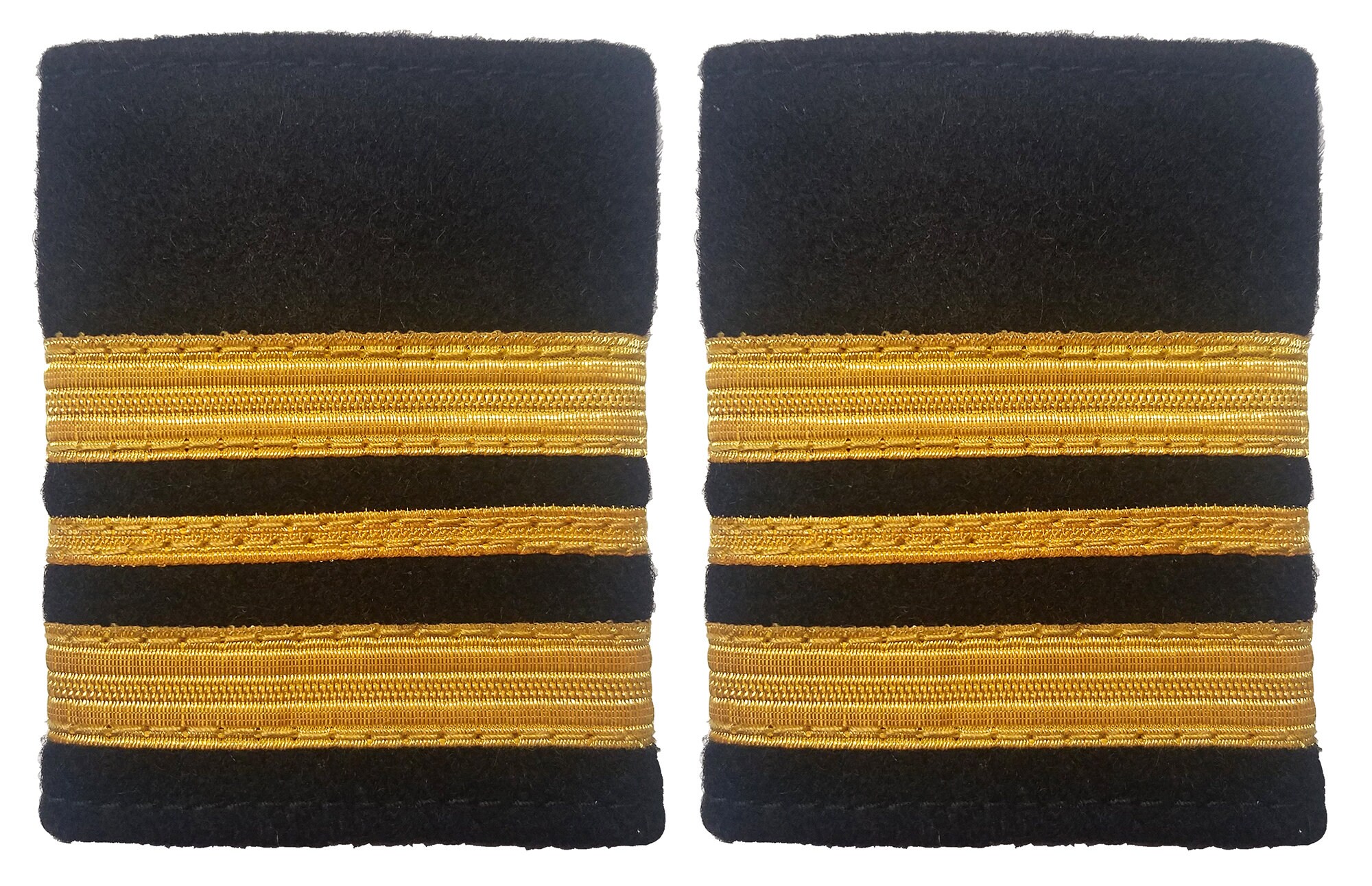 Marine Services epaulette Gold Bar Stripes Pilot Airline | Etsy