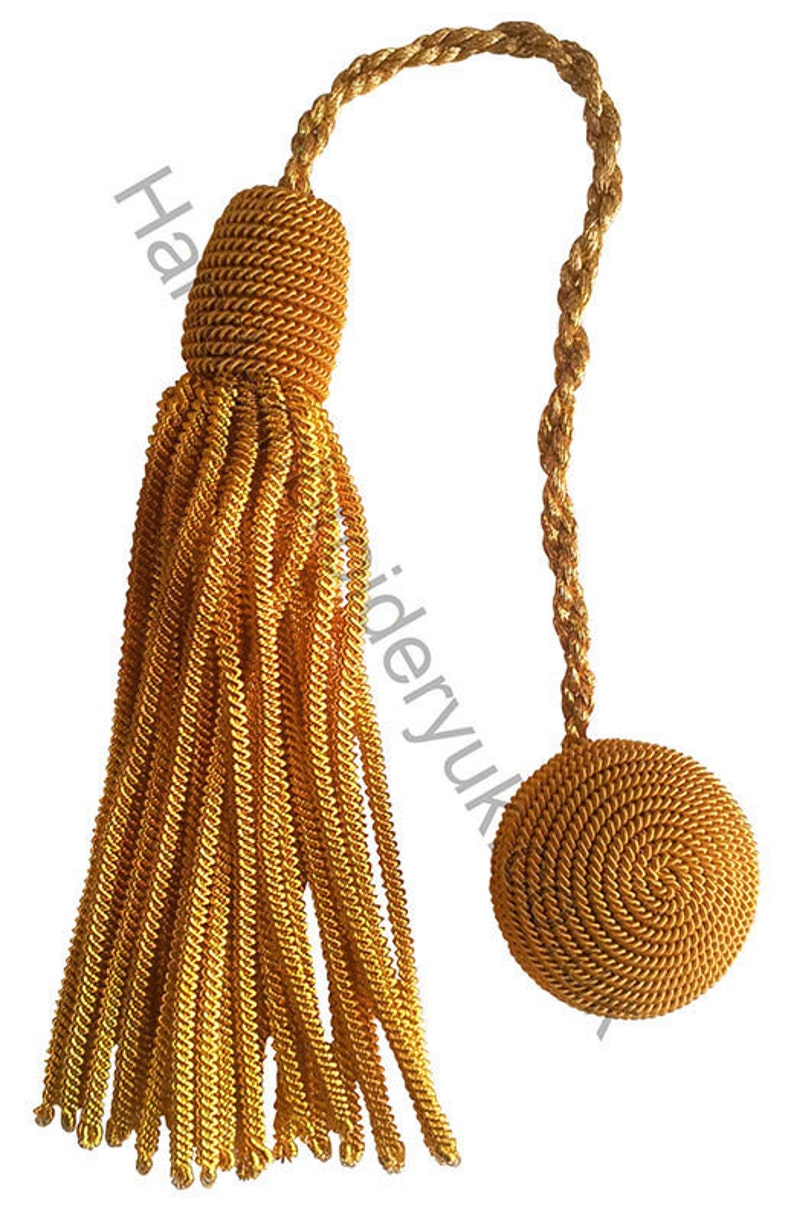Cap Cords Tassels or Hat Cords Tassels for Cap Using Gold Wire - Etsy