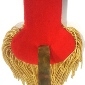 Red Blazer Gold Shoulder Bullion Fringe Epaulette - Etsy