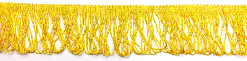 Yellow Silk Fringe Braid Sewing Crafts Furnishing Fashion Trim - Etsy