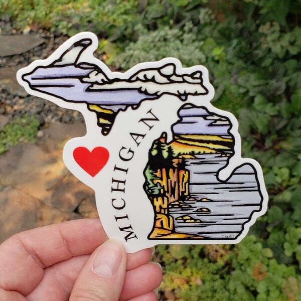 I Love Michigan - Etsy