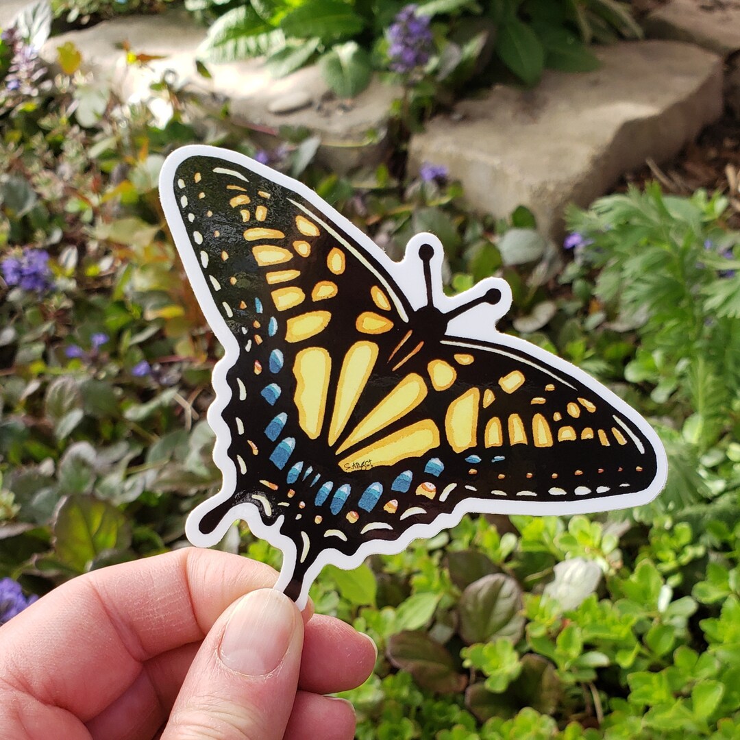 Sarah Angst Art Stickers: Swallowtail Butteryfly - Etsy