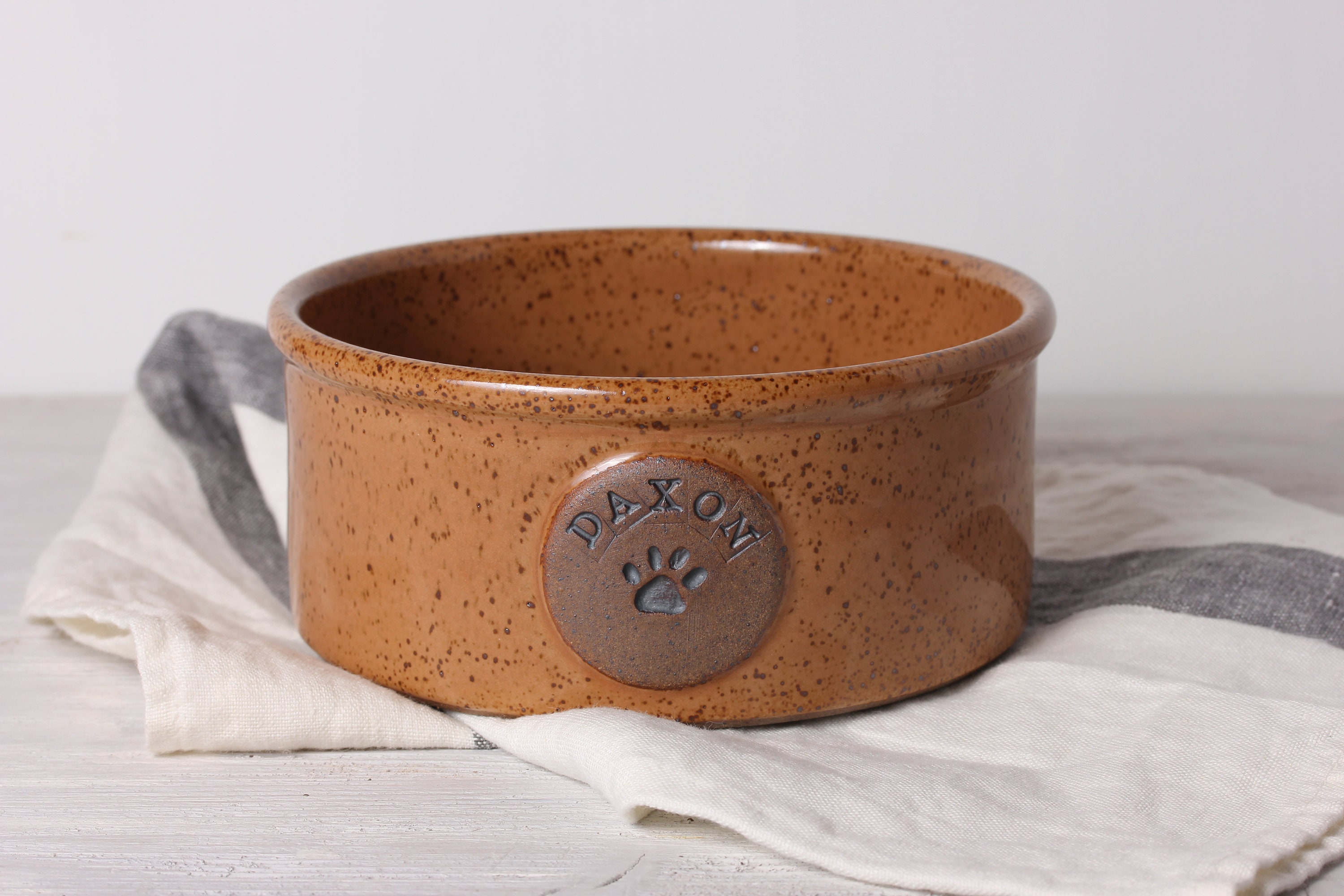 Personalised Dog Bowl Custom Handmade Pottery Dog Gifts UK - Etsy UK